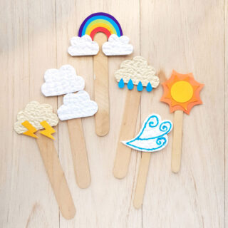 Weather Craft for Kids - Paper Puppets + Free Templates!