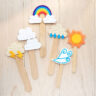 Weather Craft for Kids - Paper Puppets + Free Templates!