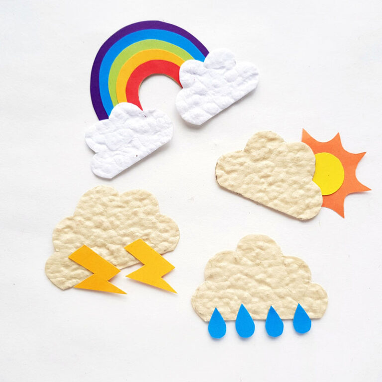 Weather Craft for Kids - Paper Puppets + Free Templates!