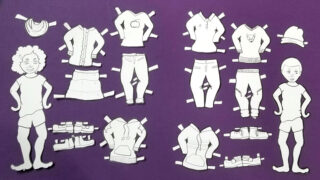 Fall Paper Dolls - Printable Coloring Craft * Moms and Crafters