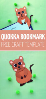 Quokka Craft - Hug Bookmark * Moms and Crafters