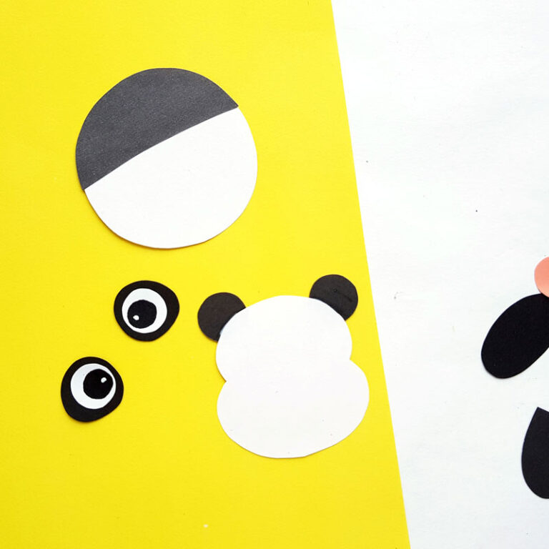 Panda Paper Craft - Puppet Template * Moms and Crafters