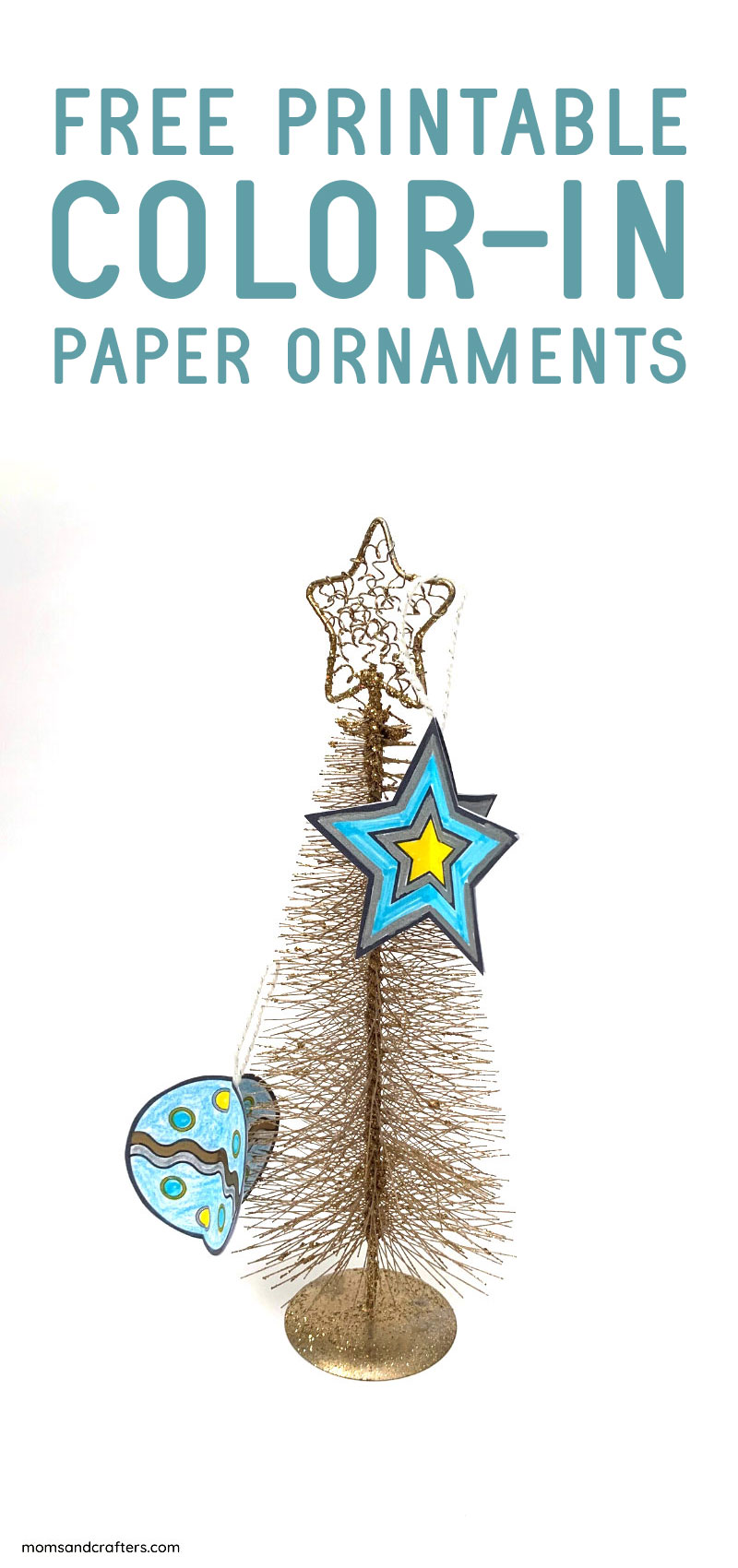 Paper Ornaments for Kids - Free Printables to Color & Craft - Knotty ...