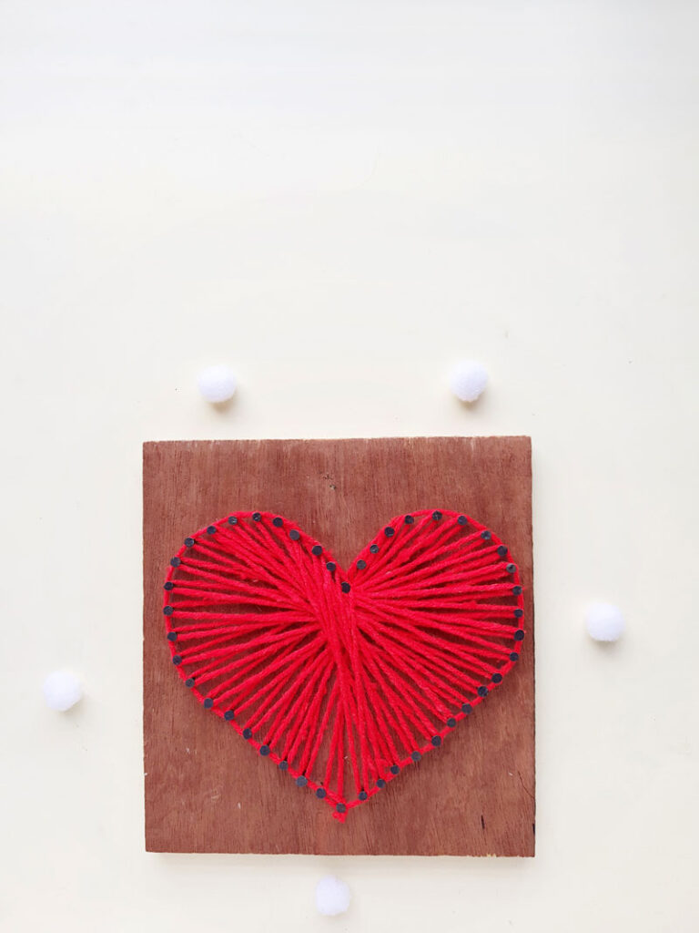 Heart String Art Template- An Easy Tutorial for Beginners!