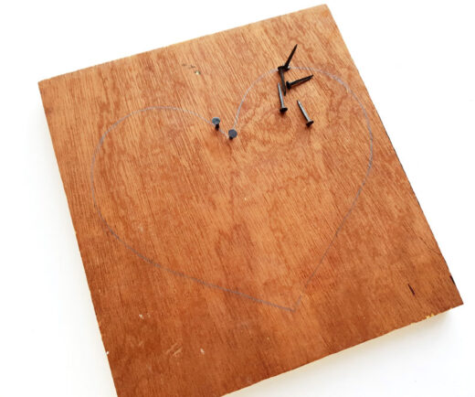 Heart String Art Template- An Easy Tutorial for Beginners!