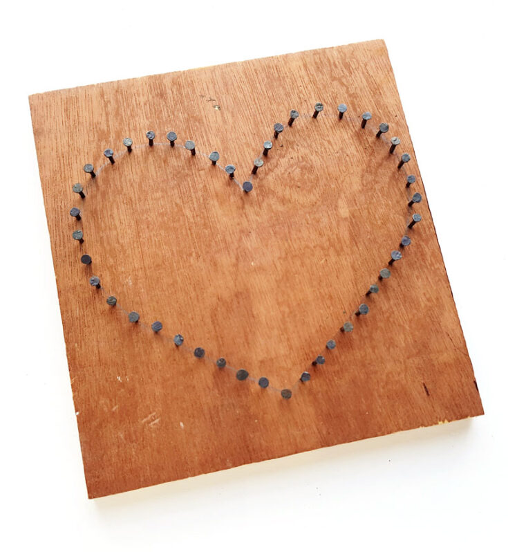 Heart String Art Template- An Easy Tutorial for Beginners!