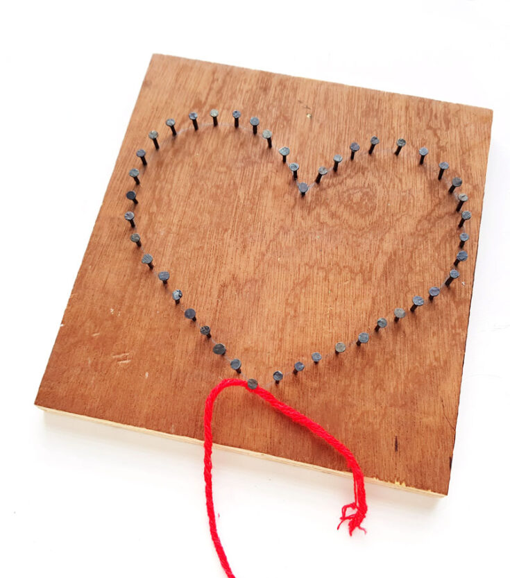 Heart String Art Template- An Easy Tutorial for Beginners!