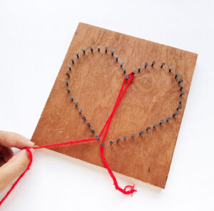 Heart String Art Template- An Easy Tutorial for Beginners!