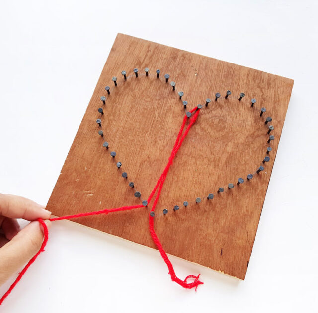Heart String Art Template- An Easy Tutorial for Beginners!