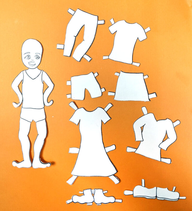 Paper Doll Coloring Pages - Design Your Own Version!