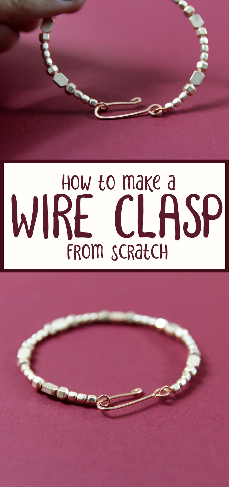How to make wire jewelry clasps * Moms and Crafters