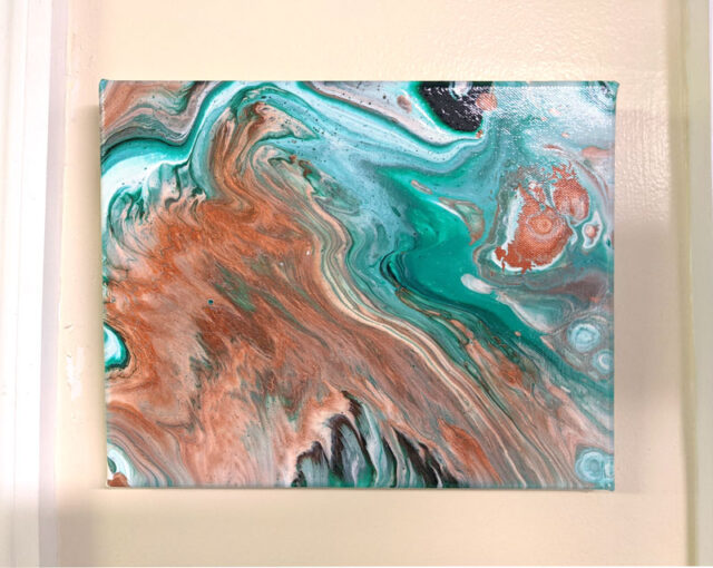 Poured Paint Art Tutorial - and a Mom Play Date * Moms and Crafters