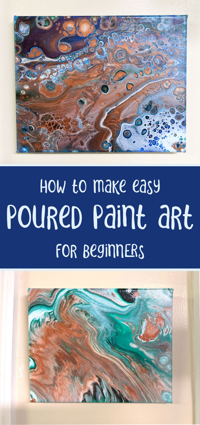 Poured Paint Art Tutorial - and a Mom Play Date * Moms and Crafters