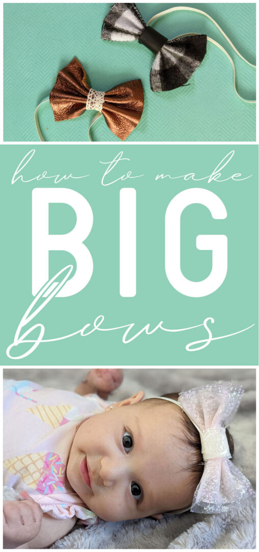 How to Make Big Hair Bows * No Sew From Ribbon or Tulle!