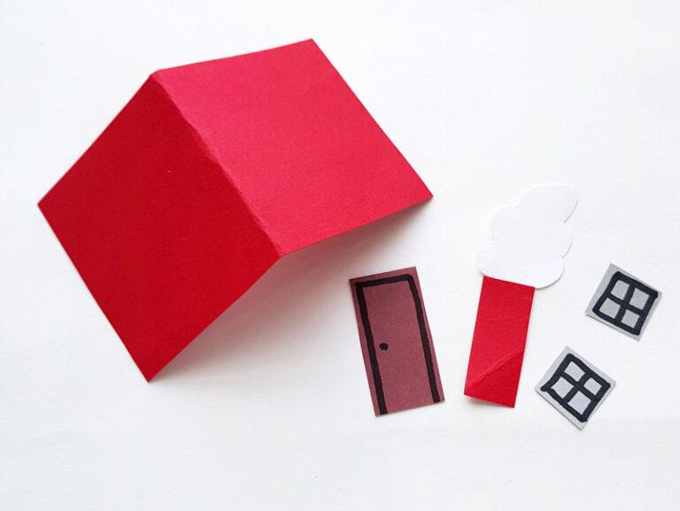Toilet Paper Roll Houses - Easy Craft with a Free Template