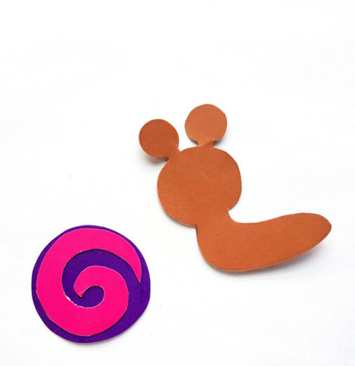 Paper Snail Puppet Craft - Free Template * Moms and Crafters