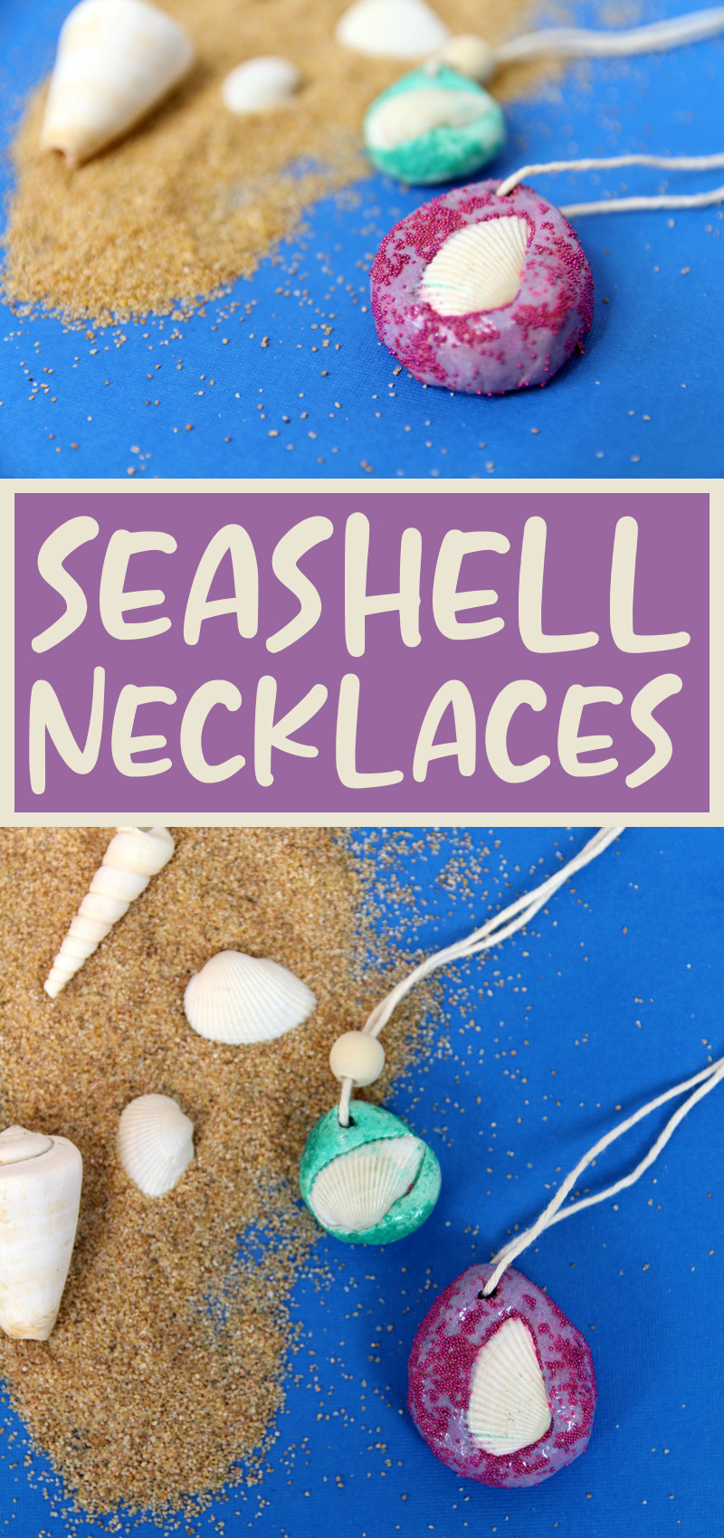 Seashell Necklace - Craft with your beach shells! * Moms and Crafters