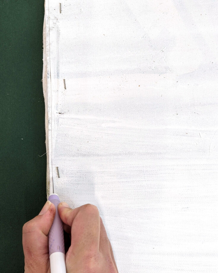 How to Make a Reverse Canvas * Moms and Crafters