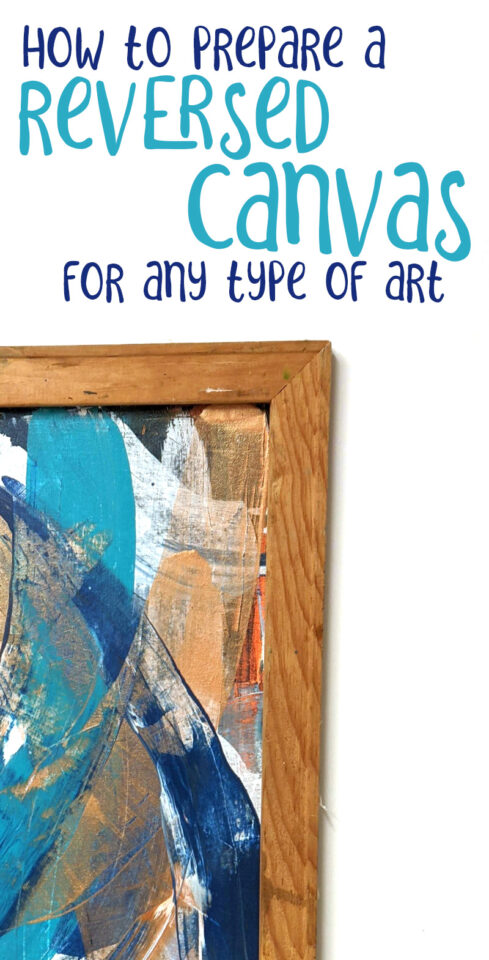 How to Make a Reverse Canvas * Moms and Crafters