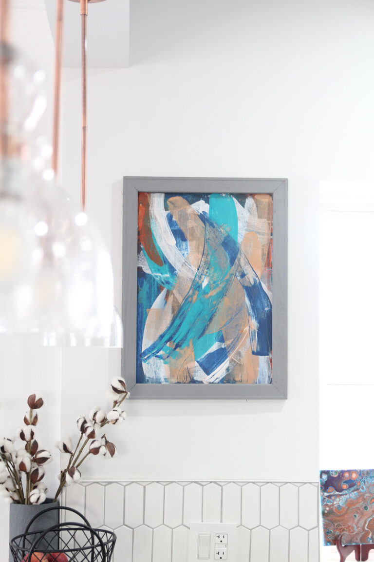 Scrape Painting Art Tutorial to complete any room!