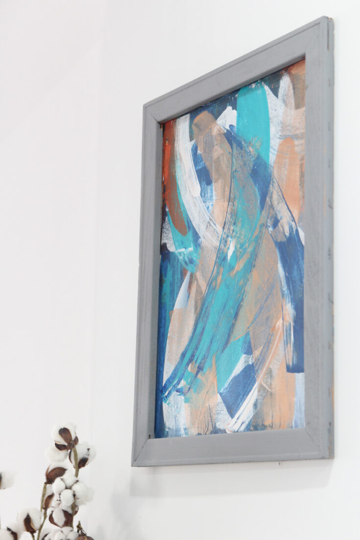 Scrape Painting Art Tutorial to complete any room!