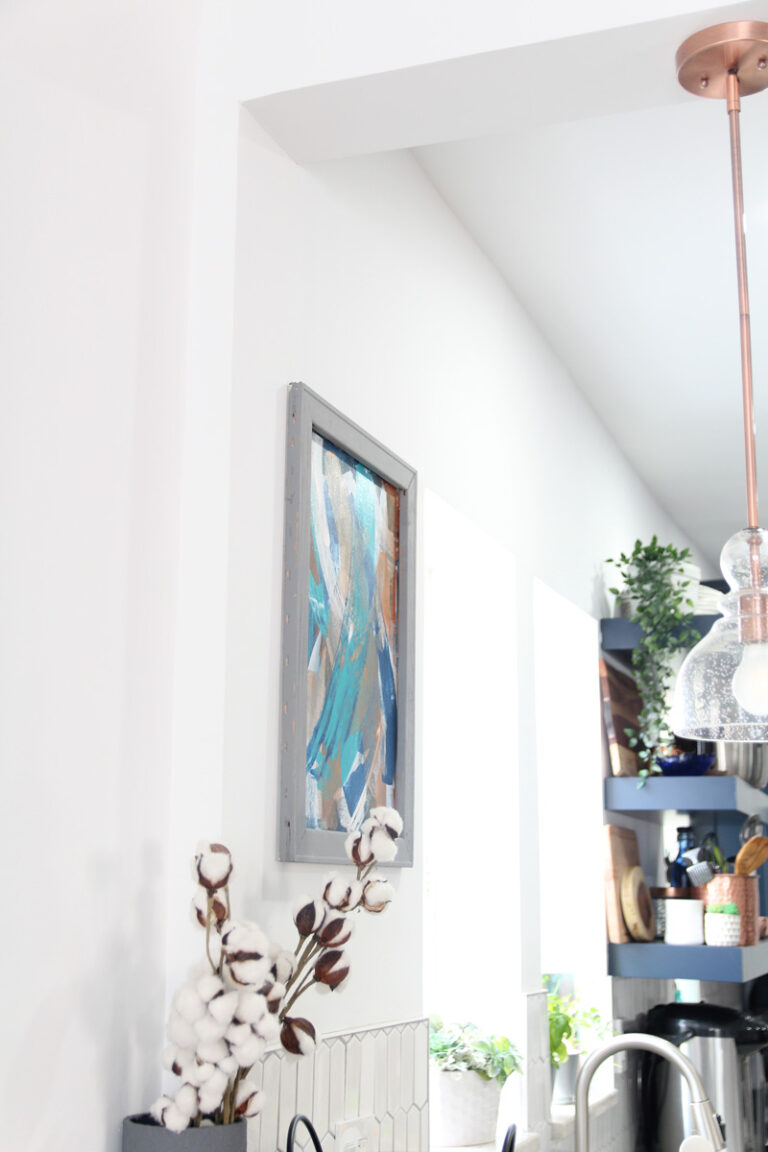 Scrape Painting Art Tutorial to complete any room!