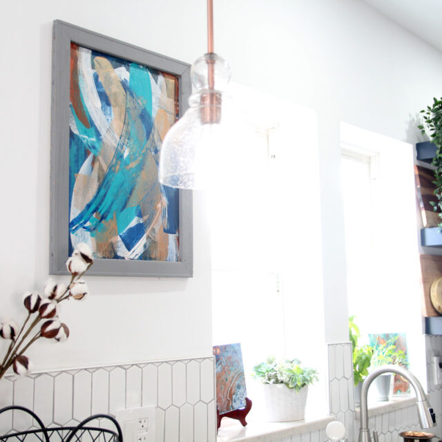 Scrape Painting Art Tutorial to complete any room!