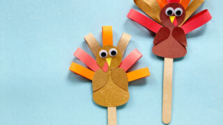 Turkey Puppet Craft Template * Moms and Crafters