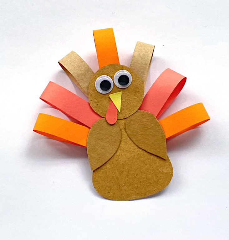 Turkey Puppet Craft Template * Moms and Crafters