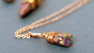 How to wrap crystals with wire * Moms and Crafters