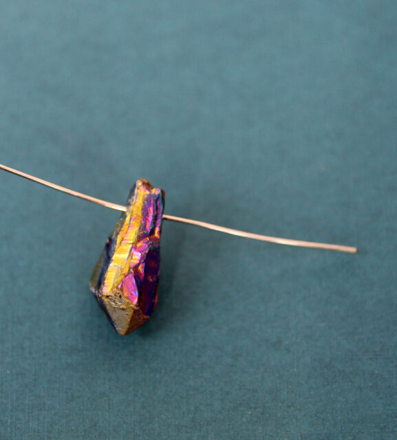 How to wrap crystals with wire * Moms and Crafters