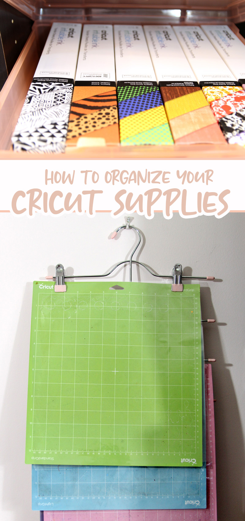 Cricut Storage Ideas & Hacks * Moms and Crafters