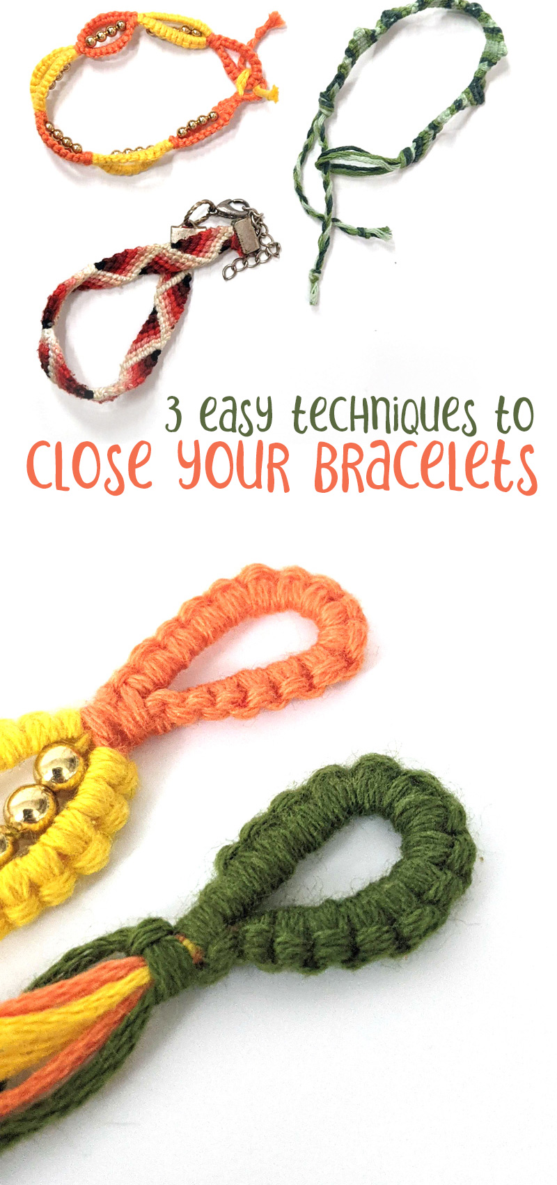 How to Start and Finish a Friendship Bracelet * Moms and Crafters