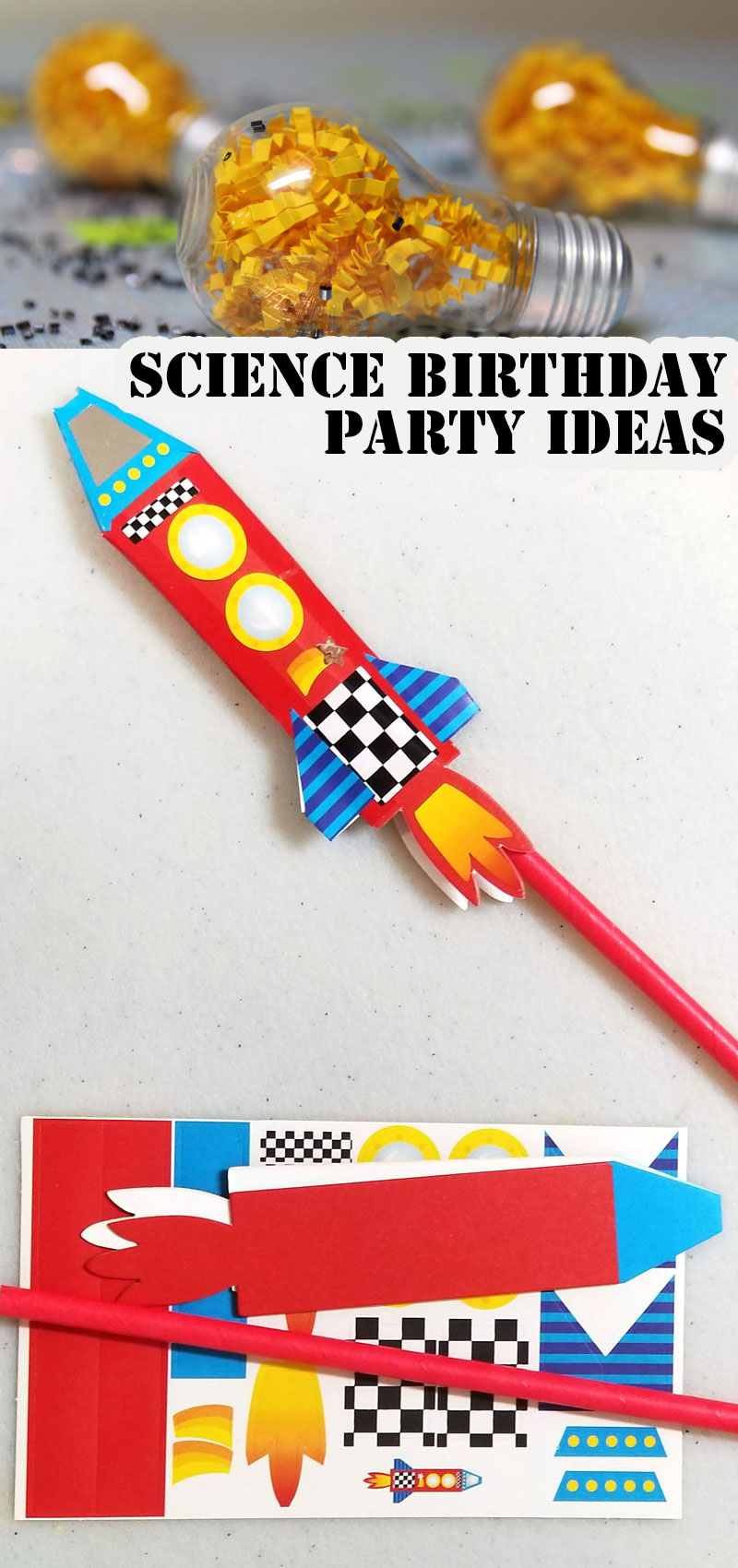 Science Birthday Party - A Fun STEM-y Celebration! * Moms and Crafters