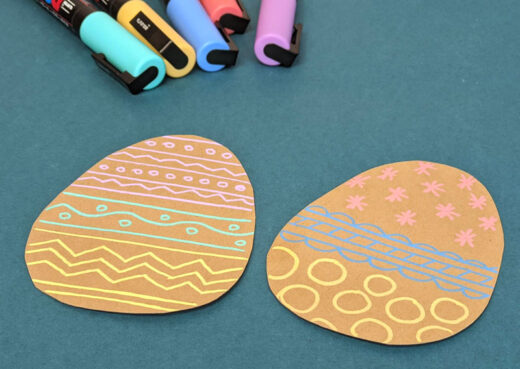 Paper Easter Egg Craft - Doodle Eggs! * Moms and Crafters