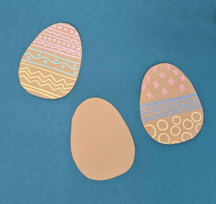 Paper Easter Egg Craft - Doodle Eggs! * Moms and Crafters