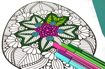 Easter Adult Coloring Pages - Mandala Eggs * Moms and Crafters