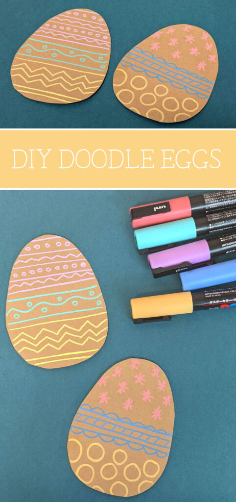 Paper Easter Egg Craft - Doodle Eggs! * Moms and Crafters