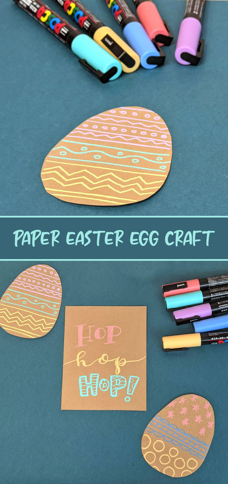 Paper Easter Egg Craft - Doodle Eggs! * Moms and Crafters