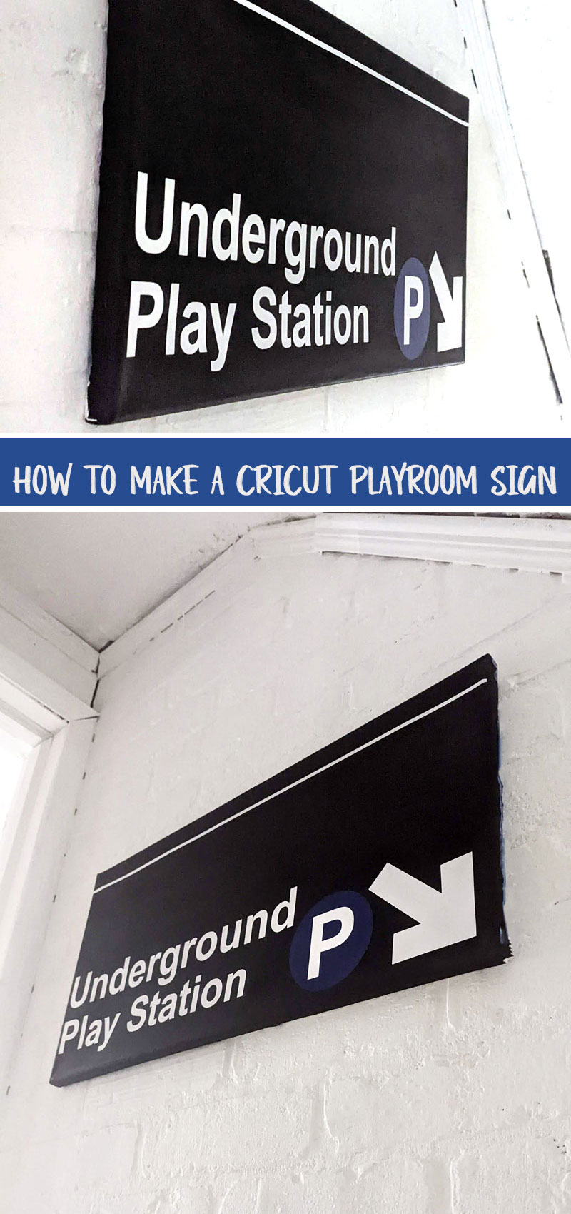 Playroom Sign - DIY Cricut Tutorial * Moms and Crafters