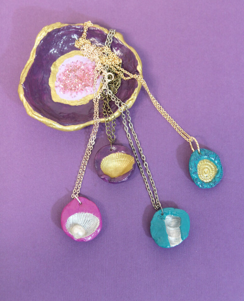 Seashell Pendants: How to Make a Seashell Imprint Necklace