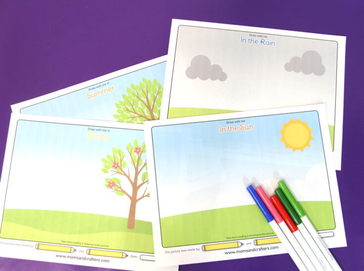 Seasons Activity for Preschool: Drawing Prompt