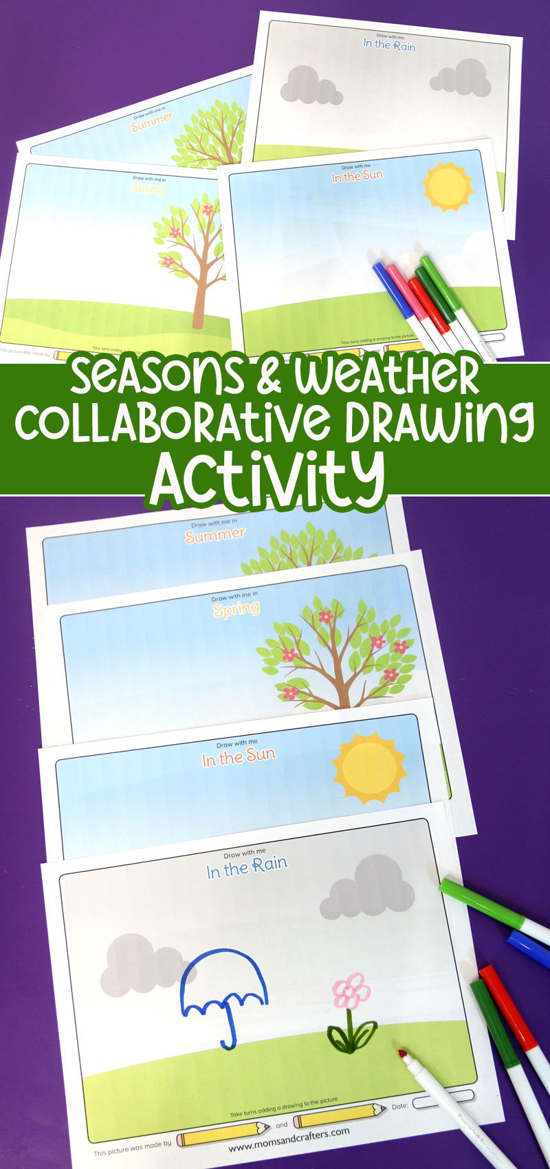 Seasons Activity for Preschool: Drawing Prompt