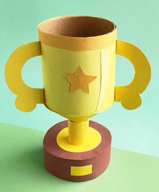 Paper Trophy Craft - Perfect for Father's Day!
