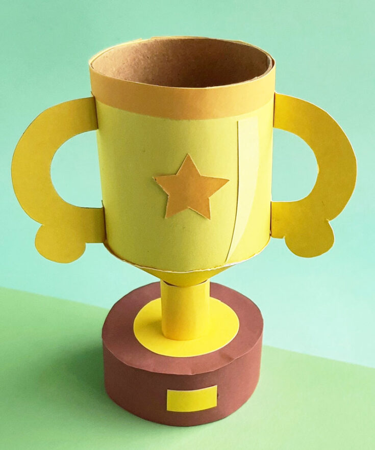 Paper Trophy Craft - Perfect for Father's Day!