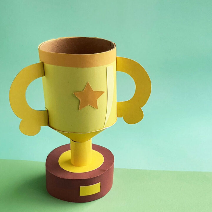 Paper Trophy Craft - Perfect for Father's Day!