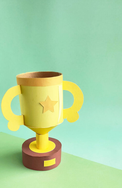 Paper Trophy Craft - Perfect for Father's Day!