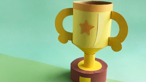 Paper Trophy Craft - Perfect for Father's Day!