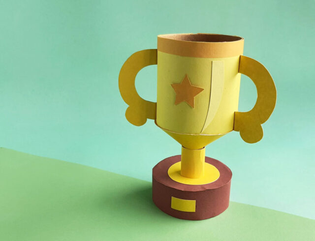 Paper Trophy Craft - Perfect for Father's Day!