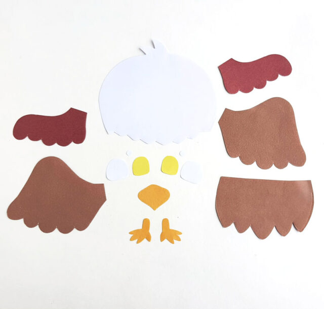 Bald Eagle Craft - Paper Bag Puppet Template * Moms and Crafters